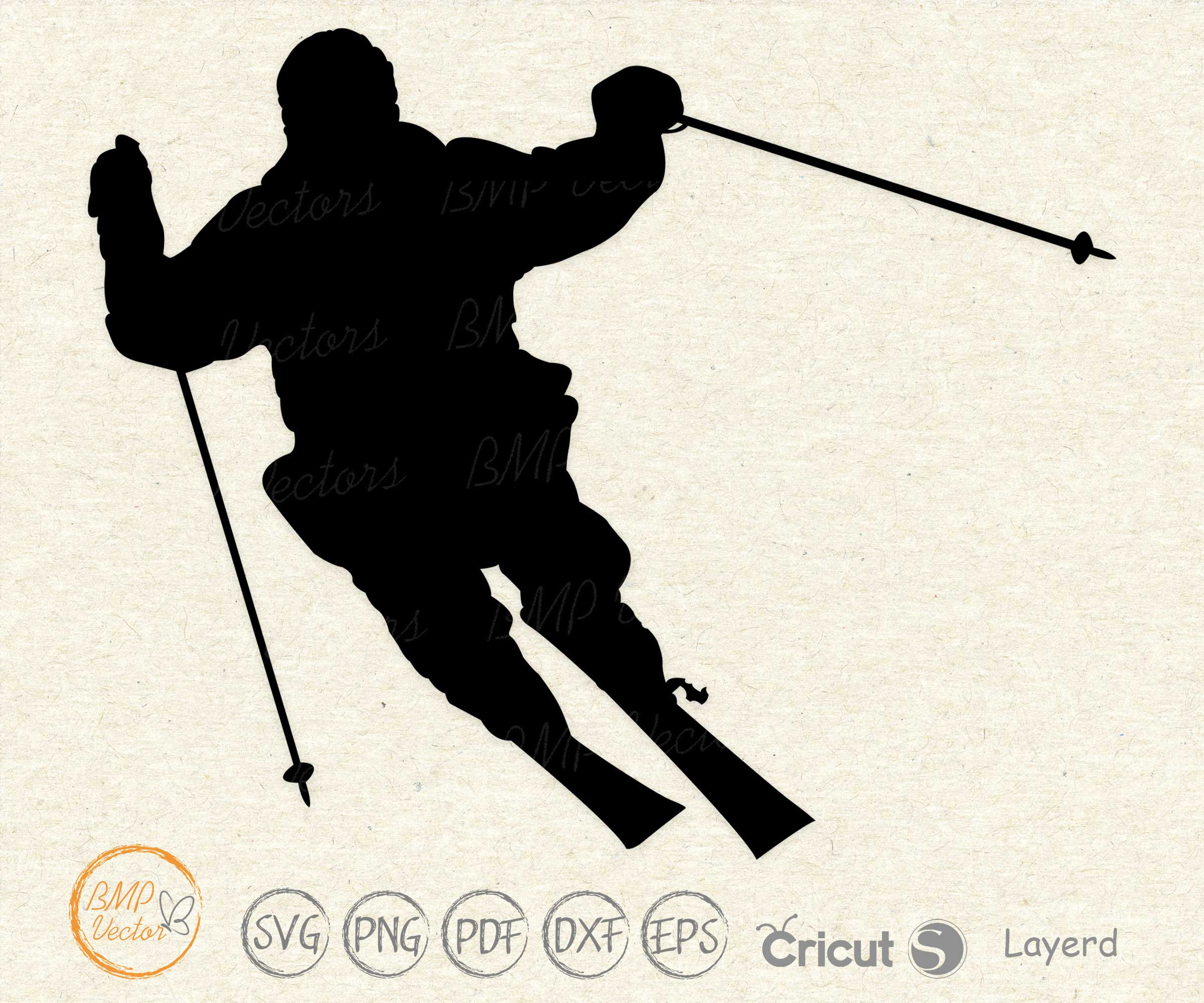 Ski Svg bundle cutting file Winter sports svg Alpine - Etsy España