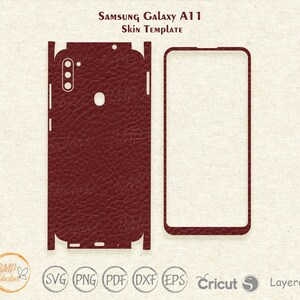 Samsung Galaxy A11 Skin Cut Template Vector, Samsung Skin Svg Cut File, Phone Skins, Silhouette ...