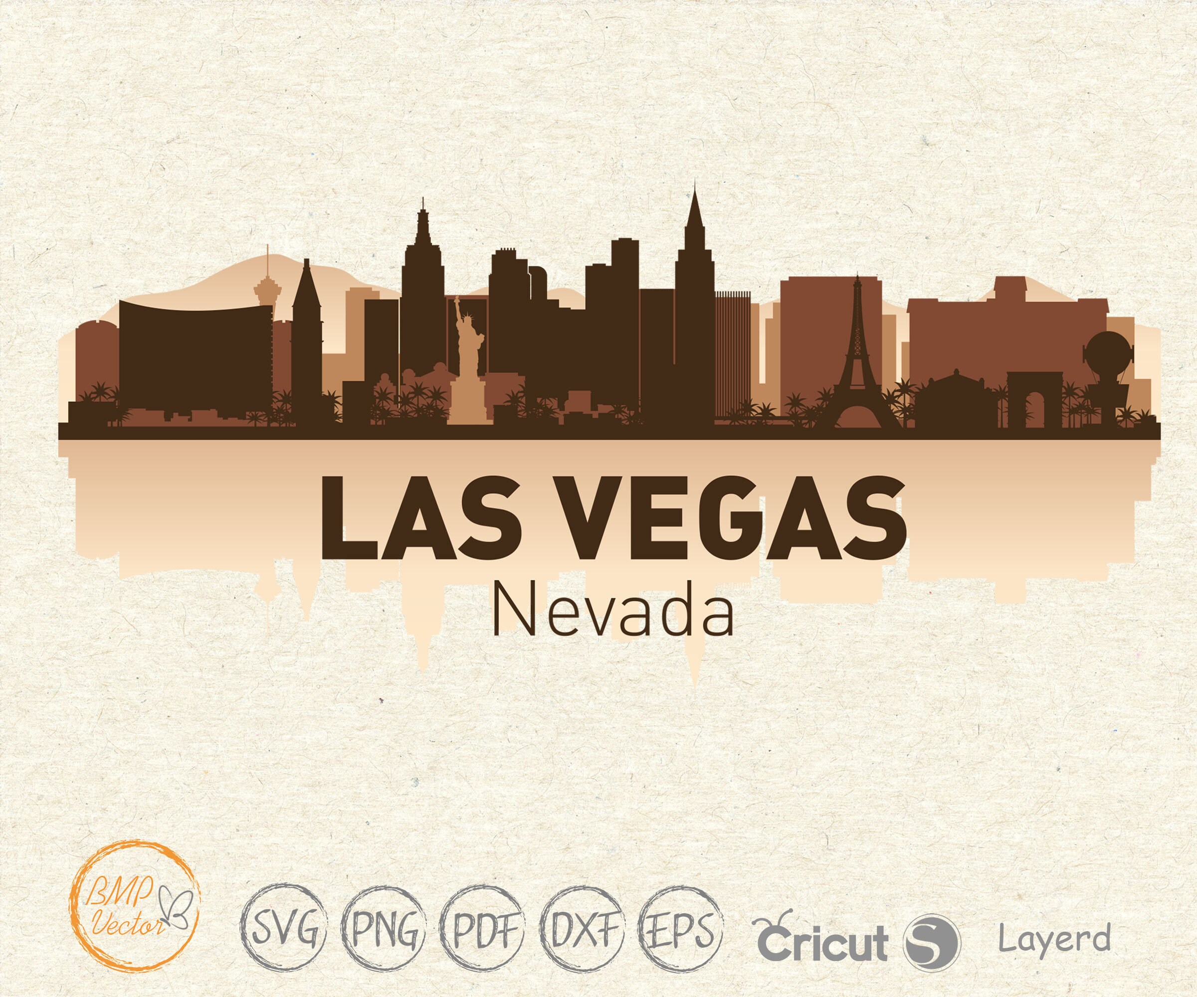 Las Vegas Svg Las Vegas Skyline Svg Nevada Svg City Skyline - Etsy