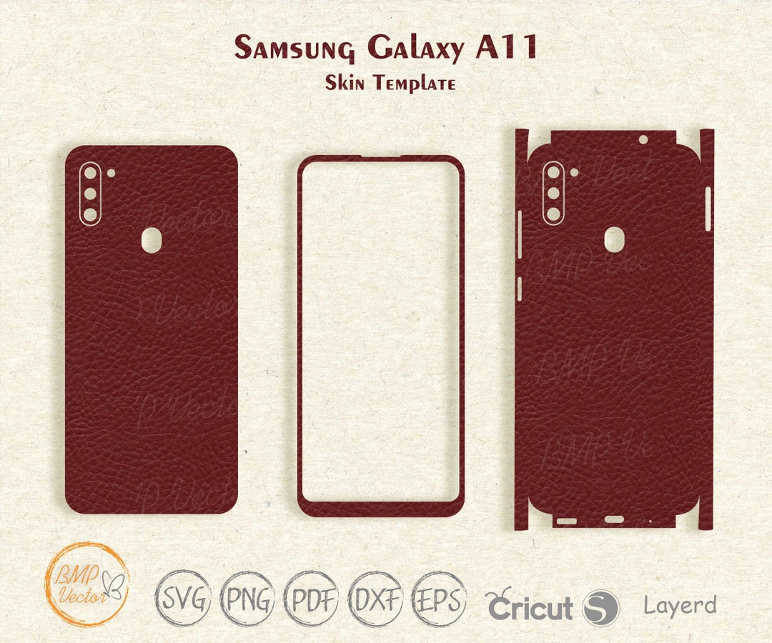 Samsung Galaxy A11 Skin Cut Template Vector, Samsung Skin Svg Cut File, Phone Skins, Silhouette ...