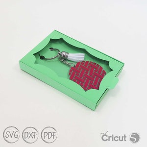 Keychain Gift Box SVG Bundle: Display Card Template (digital Download ...