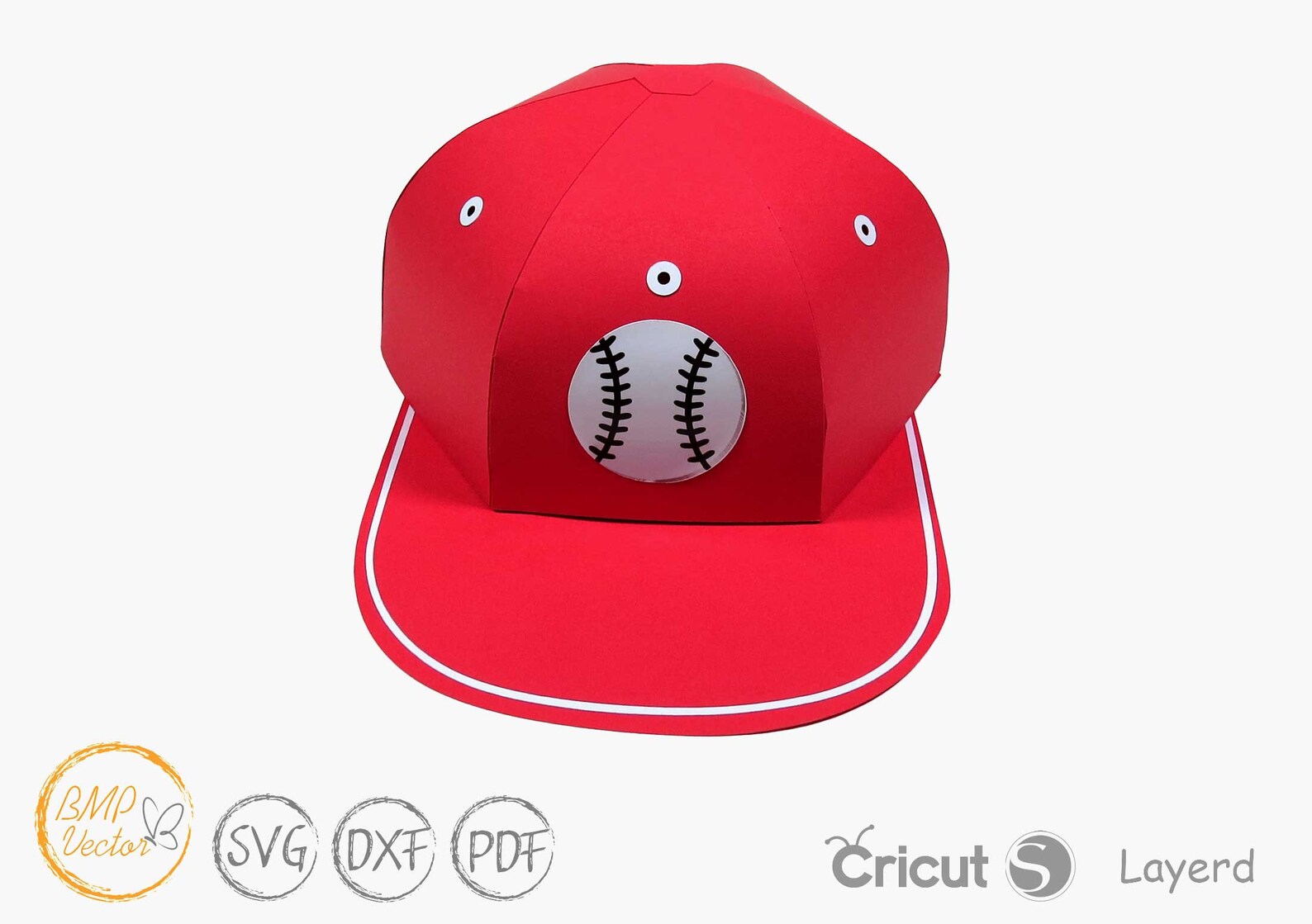 Baseball Cap Favor Box SVG: Printable Gift Box Template (PDF) - Etsy