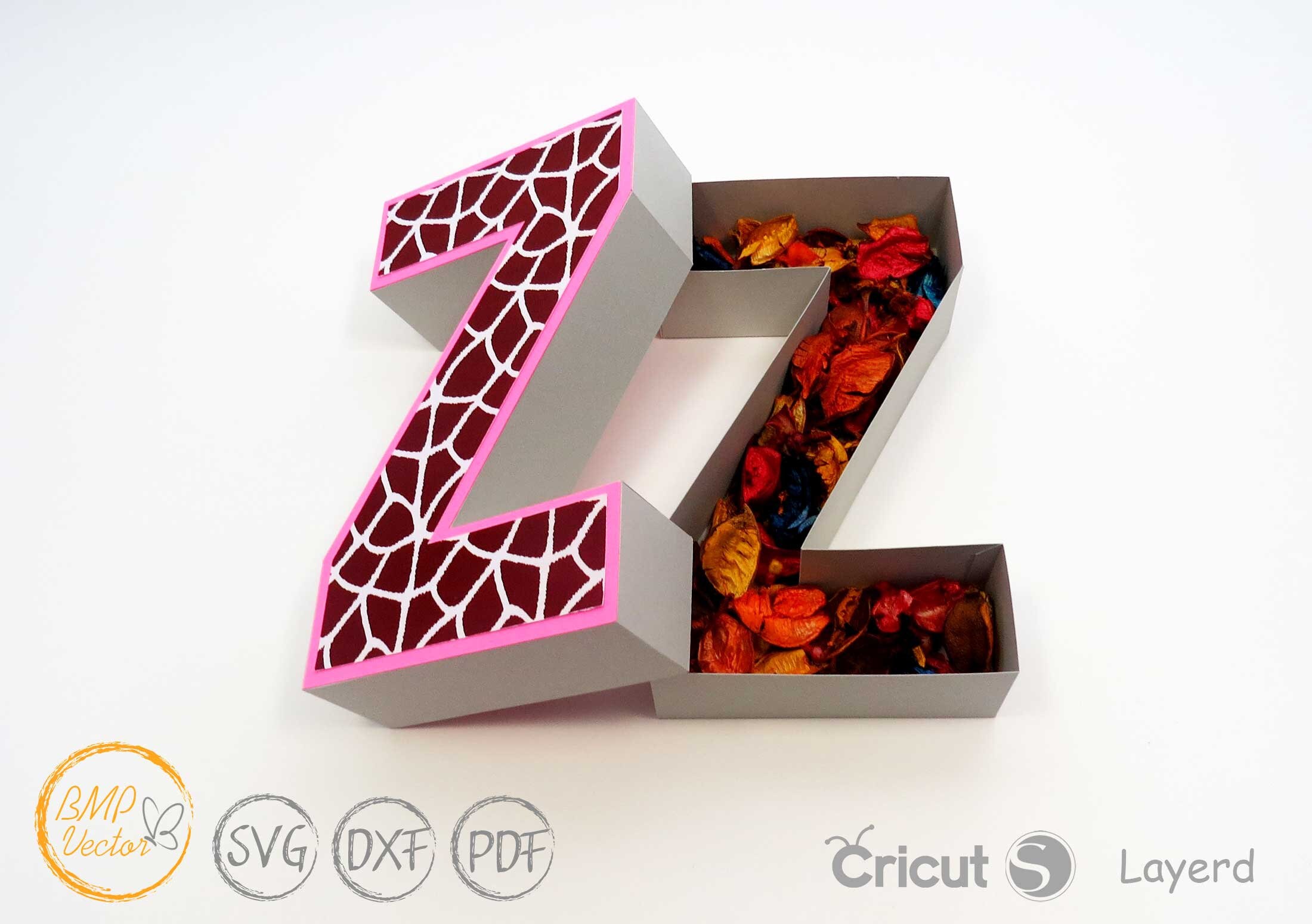 3D Letters Svg A-Z 0-9 3D Alphabet Svg Die Cut Template NO - Etsy