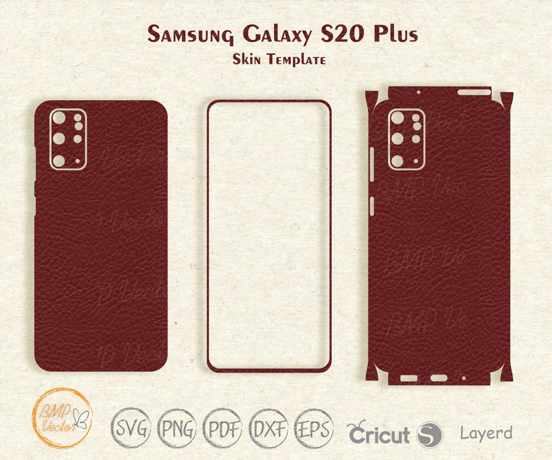 Samsung Galaxy S20 Plus Skin Cut Template Vector, Samsung Skin Svg Cut File, Phone Skins ...