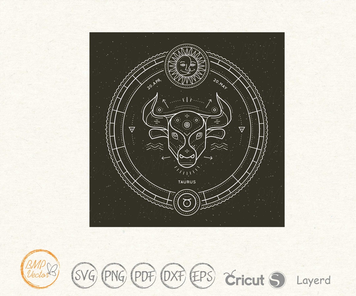 Taurus Zodiac Svg Taurus Astronomy Svg Constellation Signs - Etsy