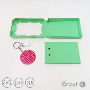 Keychain Gift Box SVG Bundle: Display Card Template (digital Download ...