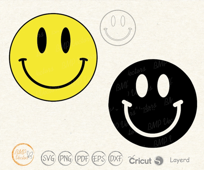 Smile Svg Smiley Face Emoji Svg Happy Face Clipart Svg - Etsy Canada