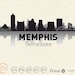 Memphis Svg, Memphis Tennessee Skyline Svg, Tennessee Svg, City Skyline ...