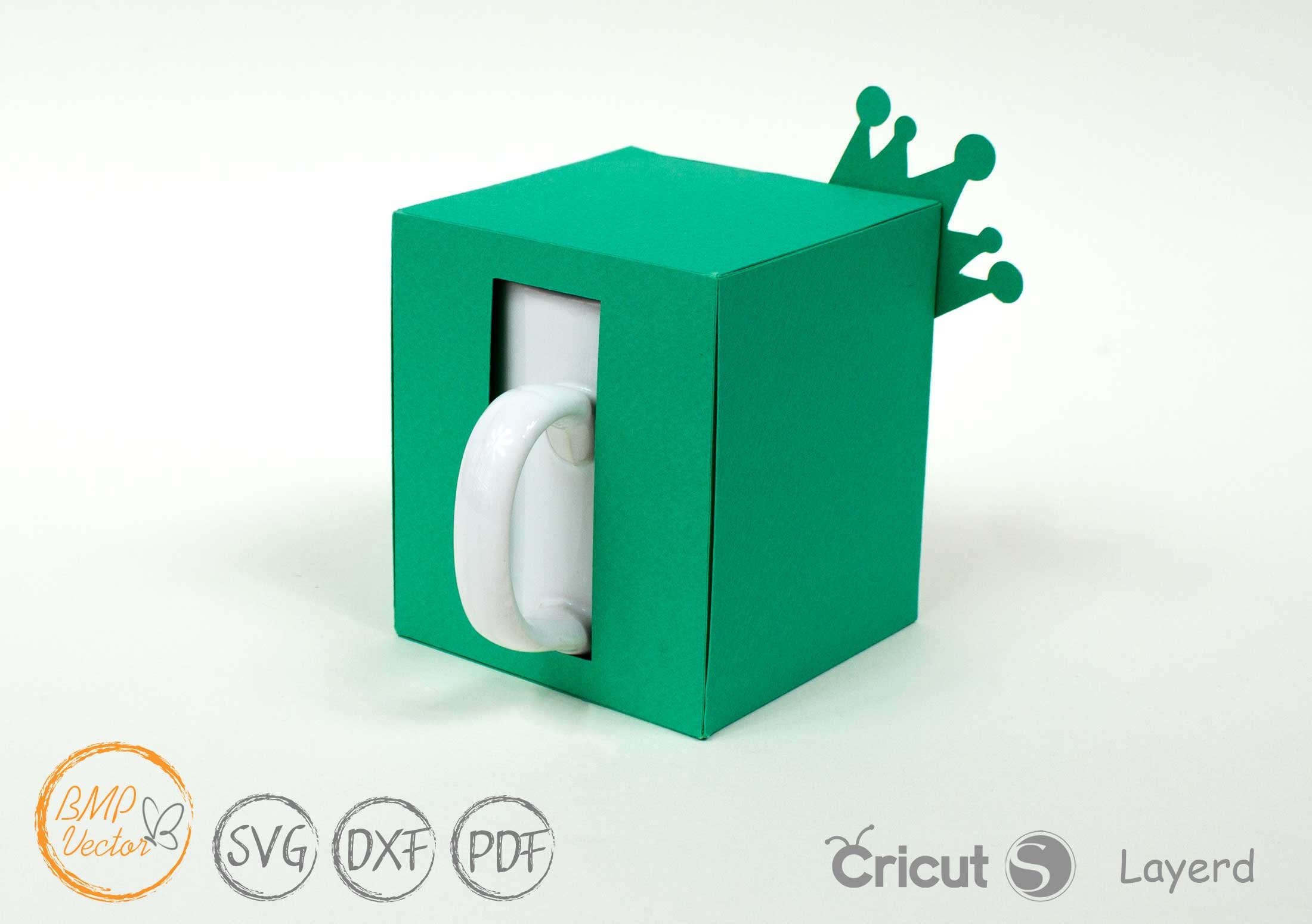 12OZ MUG BOX SVG Mug Holder Svg Mug Gift Box Template Cup - Etsy