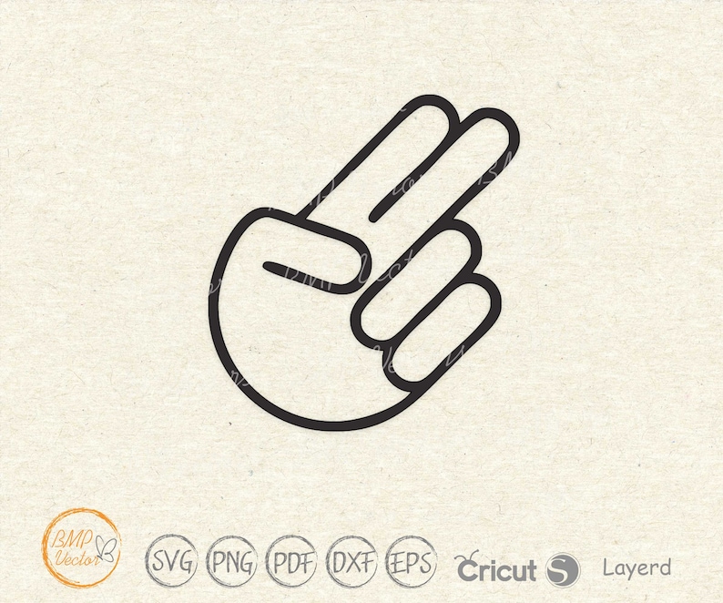 Shocker Style Svg Shocker Finger Cut File Middle Finger - Etsy