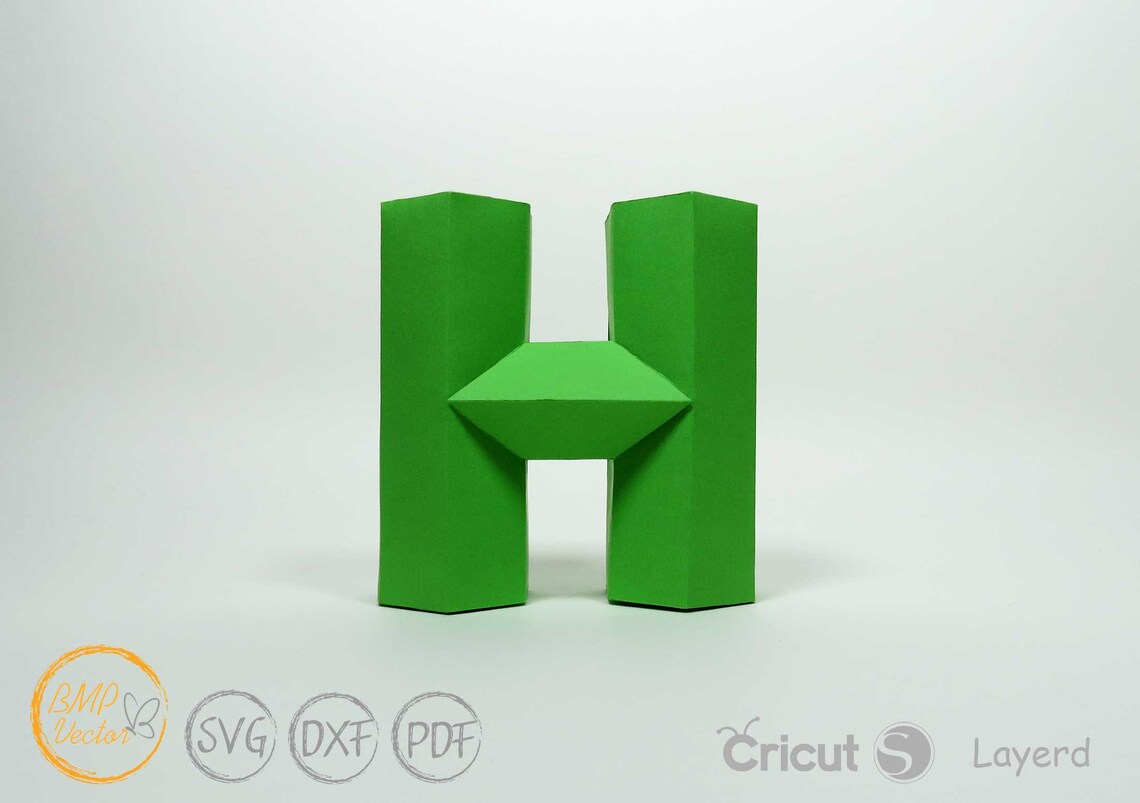 3D Alphabet Letters A-Z Die Cut Template 3D Letters for Cricut - Etsy