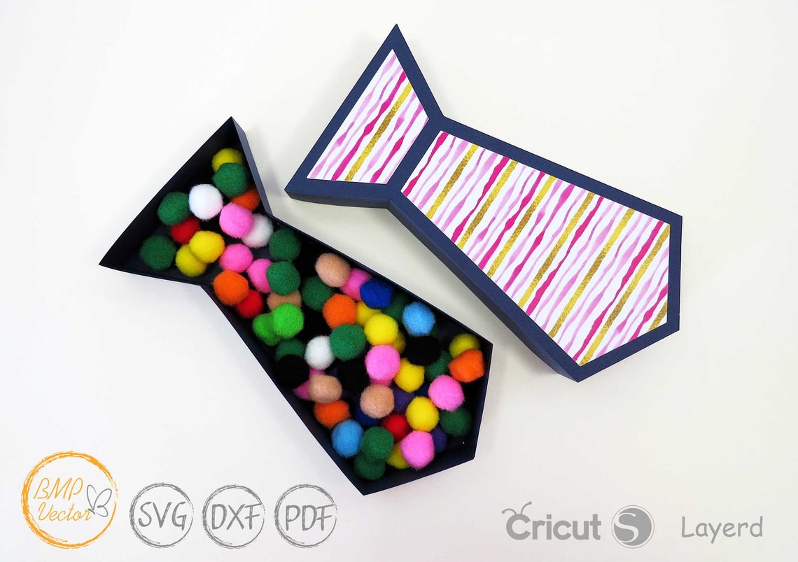 Tie Box Svg Fathers Day Gift Box Gifts for Dad & Grandpa 3D - Etsy