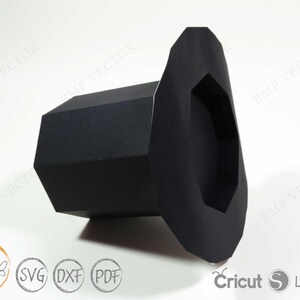 Top Hat Box Template SVG: DIY Party Favor (cricut & Silhouette) - Etsy