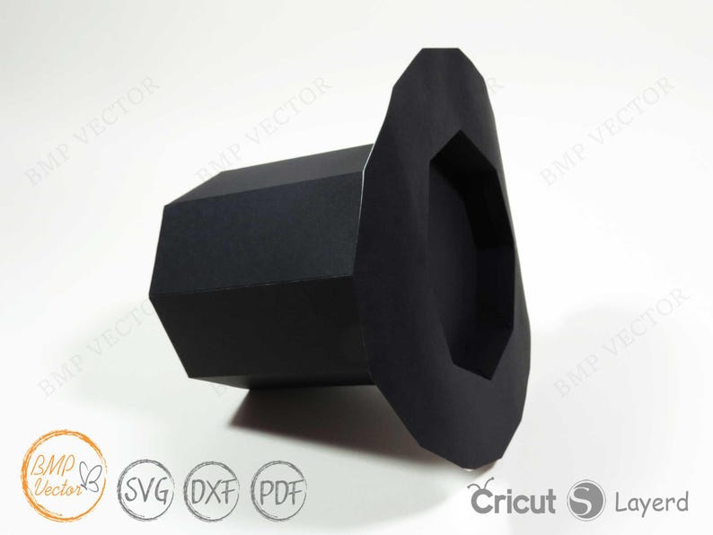 Top Hat Box Template SVG: DIY Party Favor (cricut & Silhouette) - Etsy
