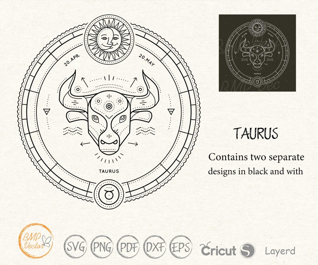 Taurus Zodiac Svg, Taurus Astronomy Svg, Constellation Signs, Astrology ...