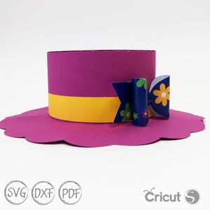 3D Hat Gift Box SVG Template: Cricut & Silhouette (PDF, DXF) - Etsy