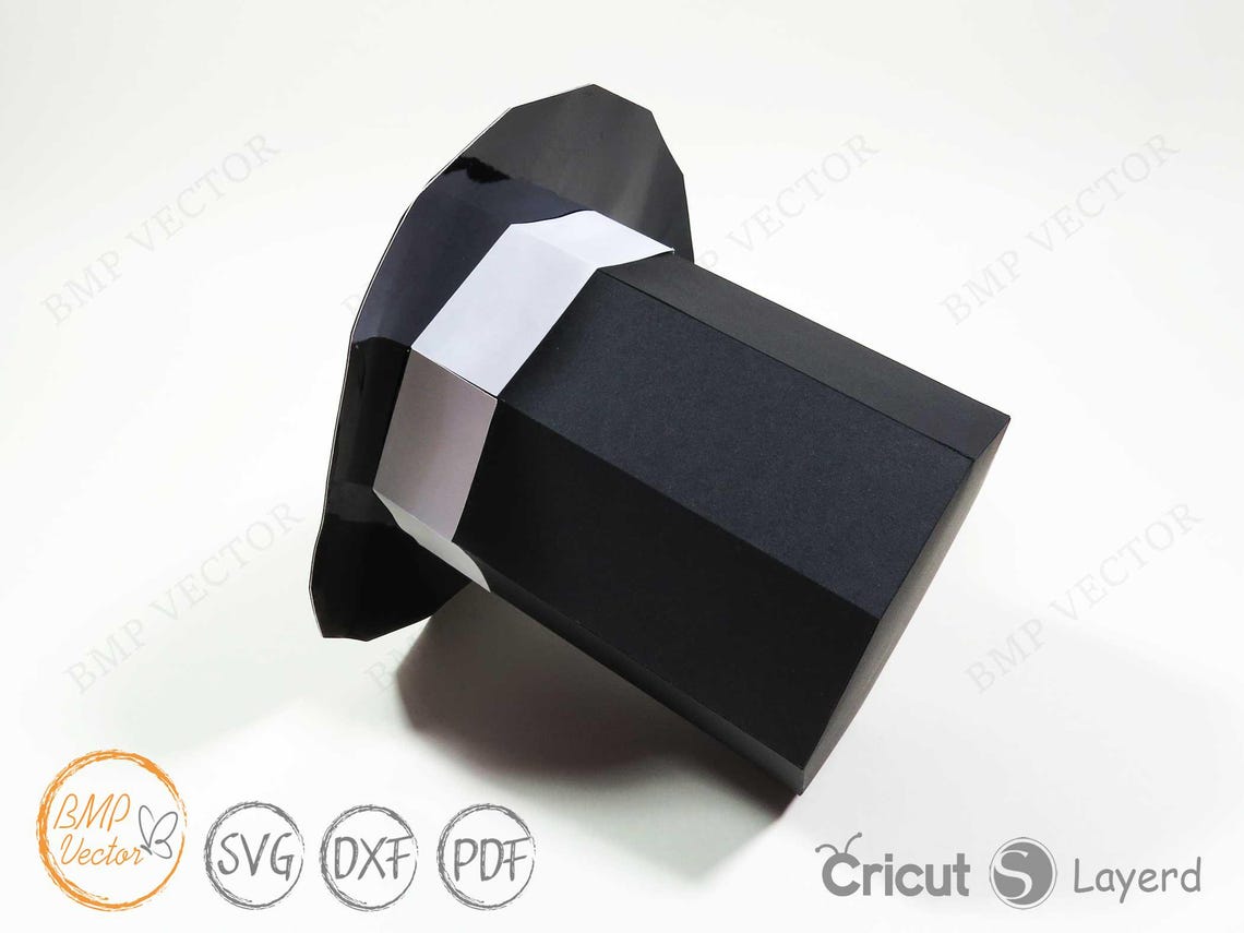 Top Hat Box Template SVG: DIY Party Favor (cricut & Silhouette) - Etsy