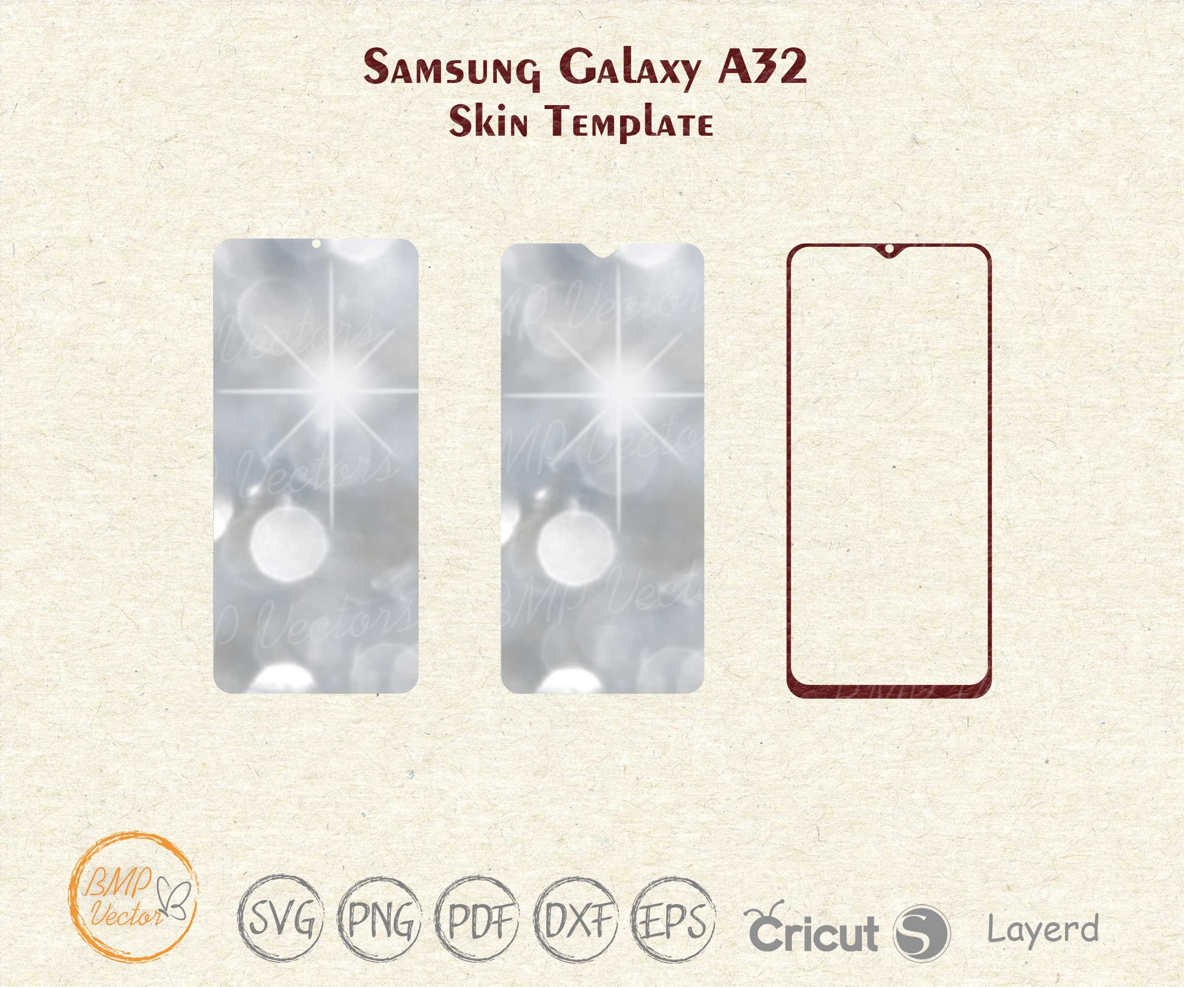 Samsung Galaxy A32 skin cut template vector Samsung skin svg - Etsy México