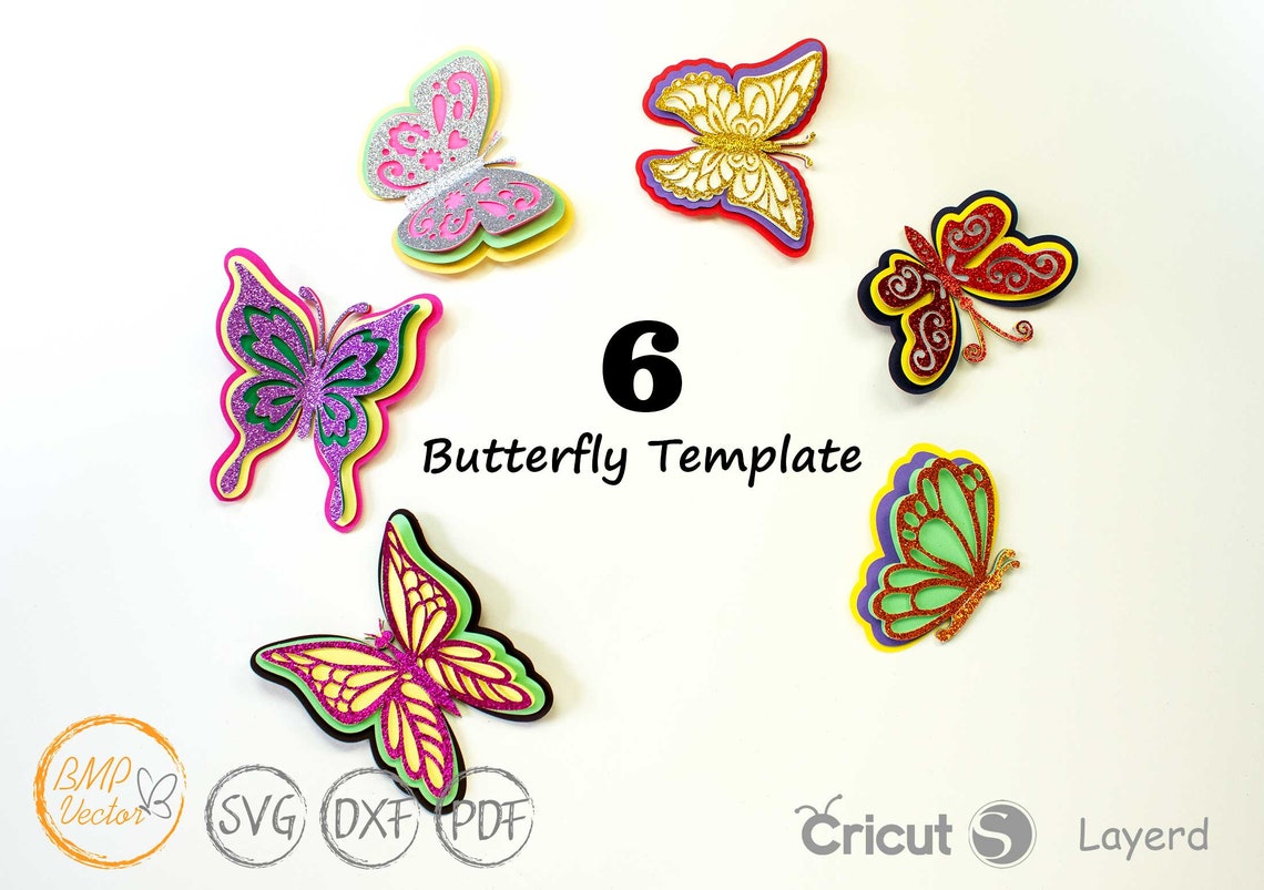 3D Butterfly Svg Bundle Paper Butterfly SVG Butterfly Wall - Etsy