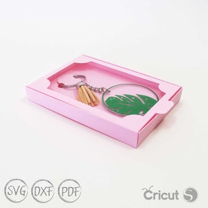 Keychain Gift Box SVG Bundle: Display Card Template (digital Download ...