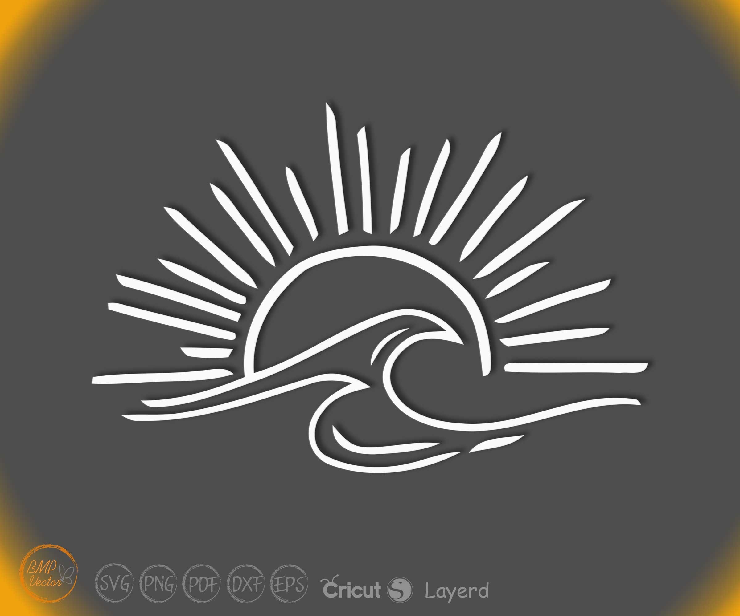 Sunshine Svg Ocean Wave Svg Sun and Seas Cut File Sunshine - Etsy Canada