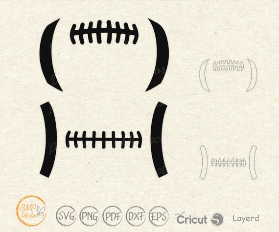 Football Laces Svg Football Outline Football Stitch Images - Etsy