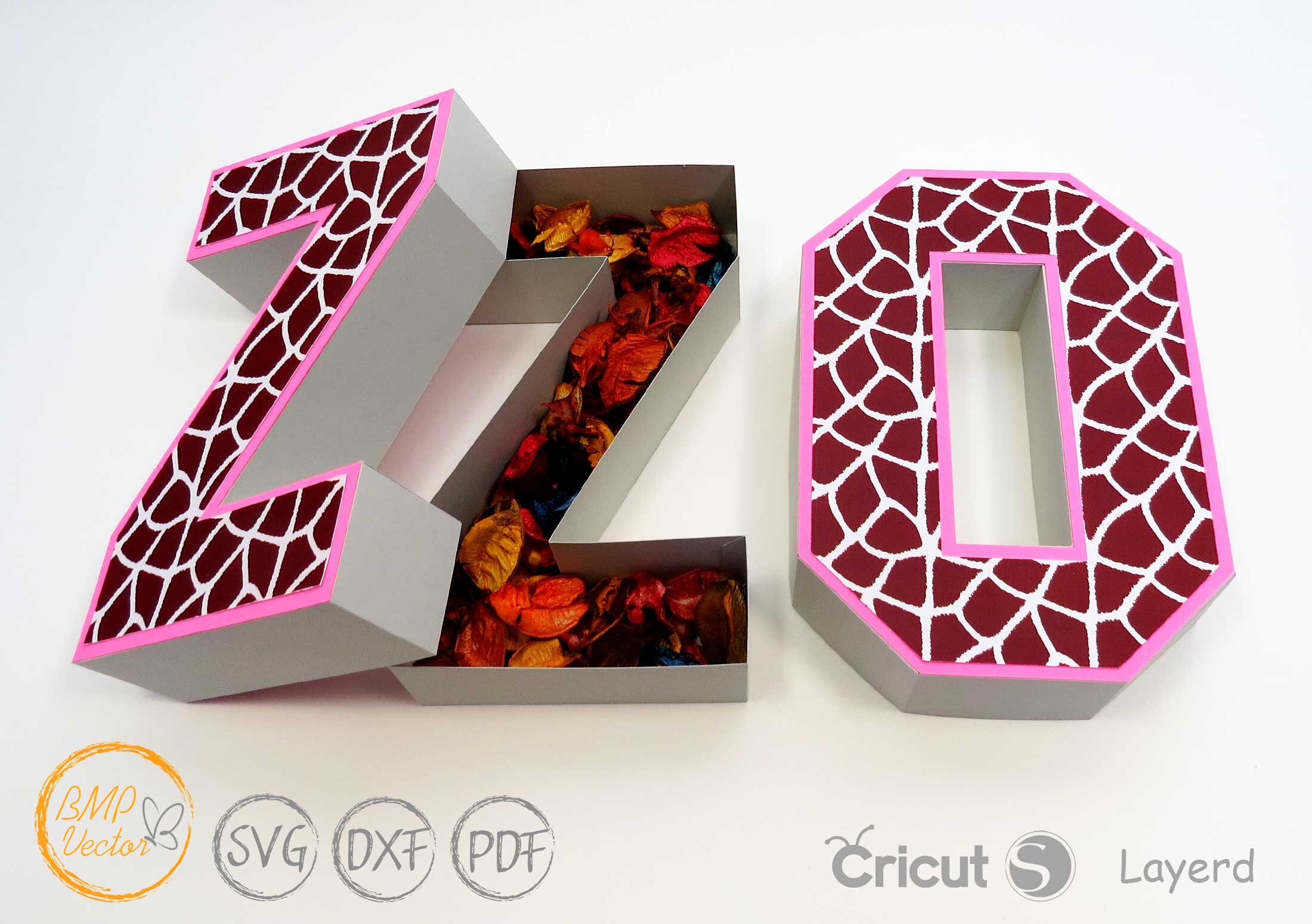 3D Letters Svg A-Z 0-9 3D Alphabet Svg Die Cut Template NO - Etsy