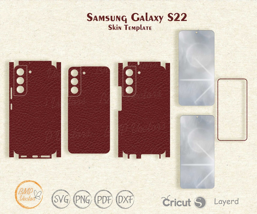 Samsung Galaxy S22 Skin Cut Template Vector, Samsung Skin Svg Cut File ...