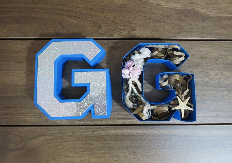 3D Alphabet Box A-Z 0-9 Box SVG Template Die Cut Template - Etsy