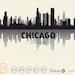 Chicago Svg, Chicago Illinois Skyline Svg, Chicago Illinois Svg, City ...
