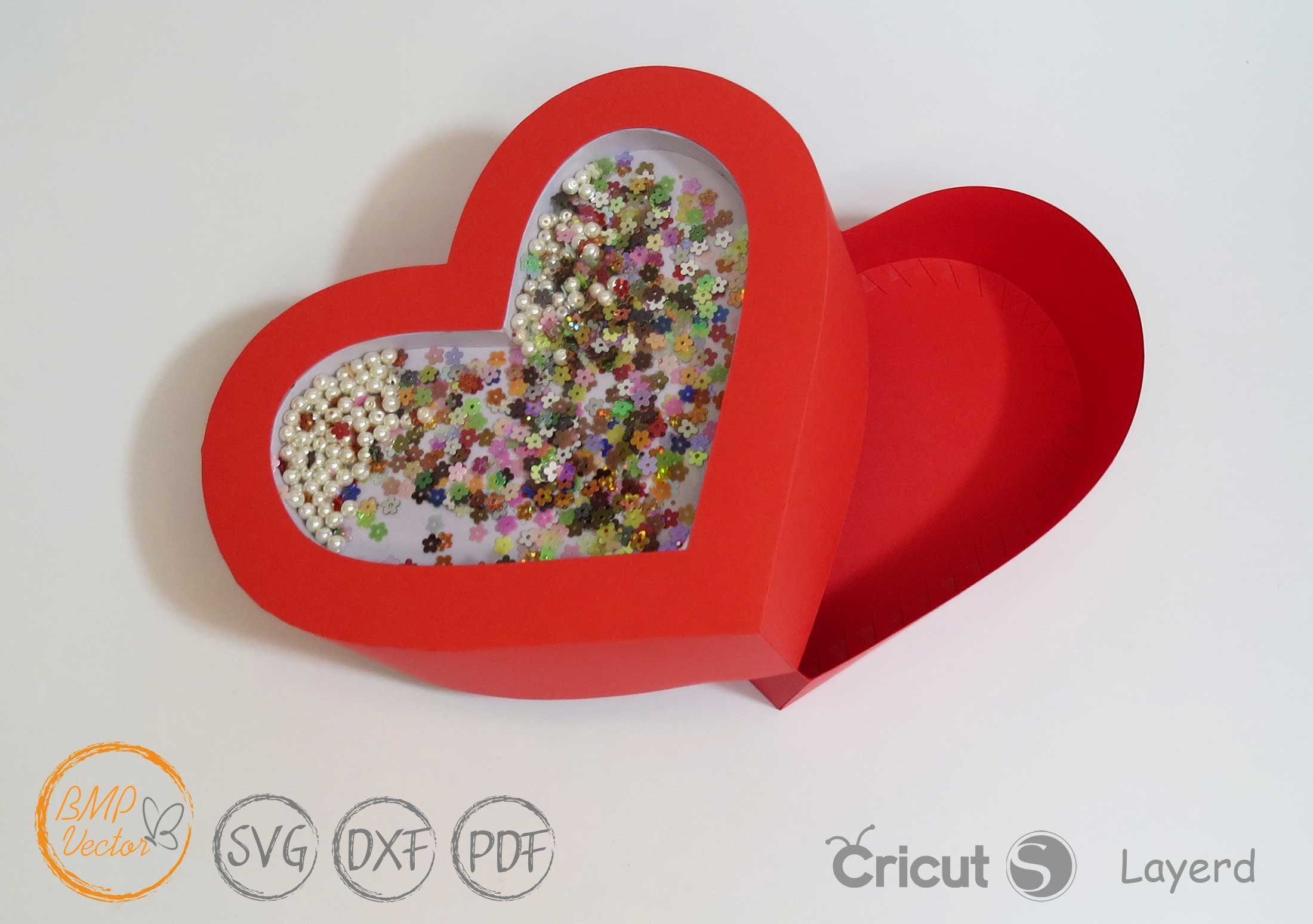 Heart Box Template Gift Box With Svg Template Gift Box With - Etsy