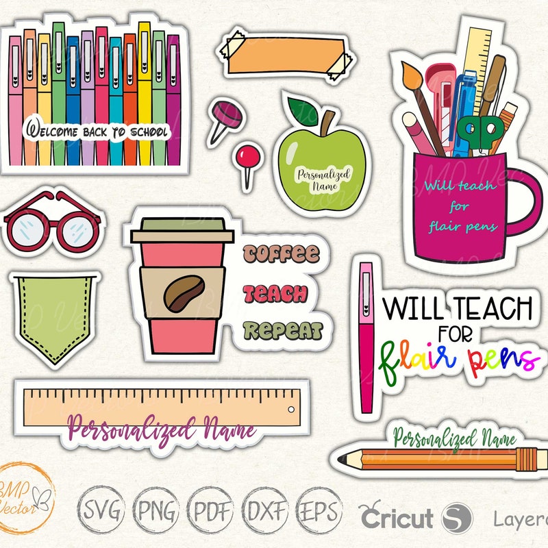 Teacher Stickers - Etsy