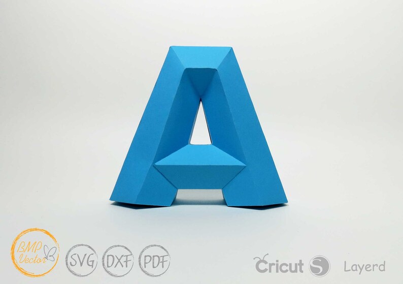3D Alphabet Letters A-Z Die Cut Template 3D Letters for Cricut - Etsy ...
