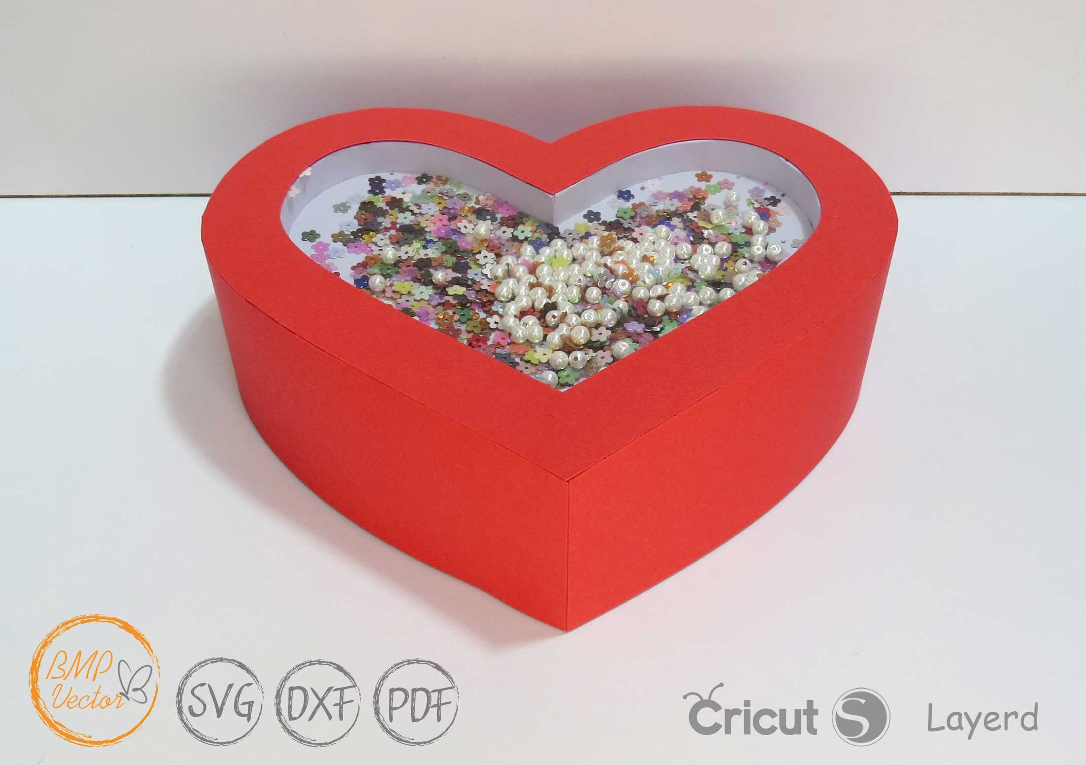 Heart Box Template Gift Box With Svg Template Gift Box With - Etsy