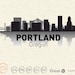 Portland Svg, Portland Oregon Skyline Svg, Portland Oregon Svg, City ...