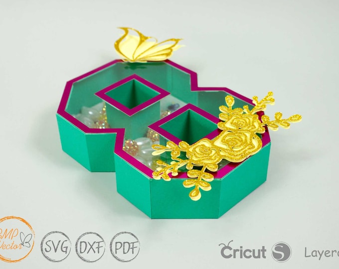 Jumping Box Pop up Cube SVG Template: Valentine Photo Frame (digital ...