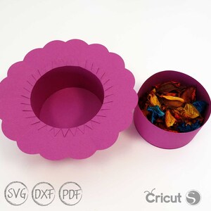 Hat Box SVG, 3D Hat Gift Box, Women Hat Box SVG File for Cricut and ...