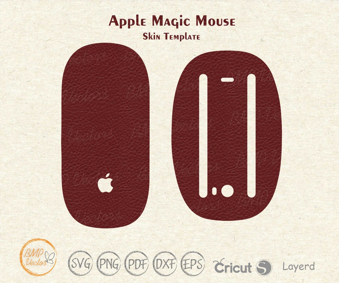 Apple Magic Mouse Skin Cover Svg Cut Template Vector, Apple Skin Cut ...