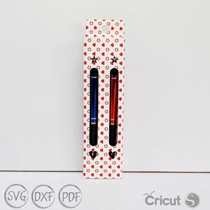 Pen Box SVG Pen Box Template Customizable Pen Box Cut File - Etsy