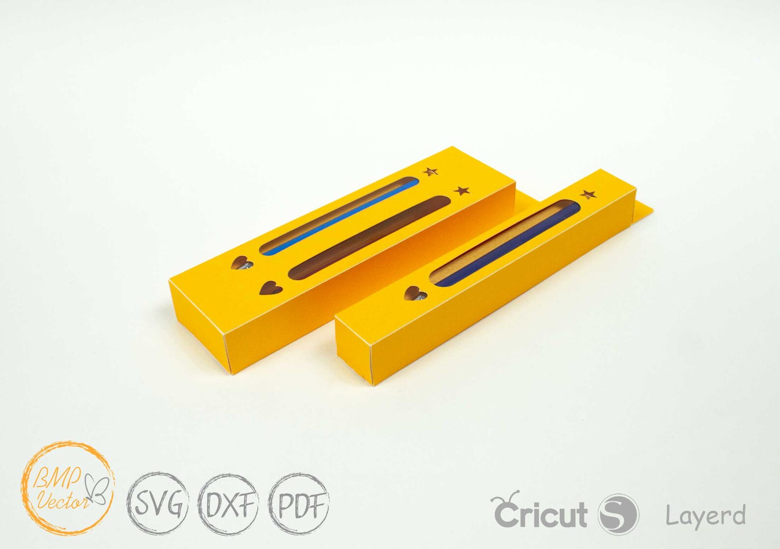 Pen Box SVG Pen Box Template Customizable Pen Box Cut File - Etsy