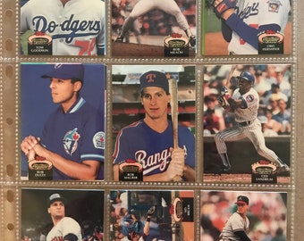 Stadium Club Baseball Cards - Etsy