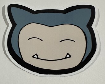 Snorlax Vinyl Sticker - Etsy Canada