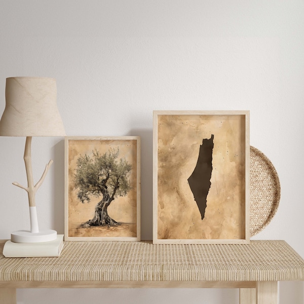 Olive Tree Palestine Painting - Etsy