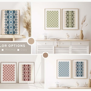 Islamic Geometric Pattern Wall Art, Palestine Embroidery Art, Floral ...