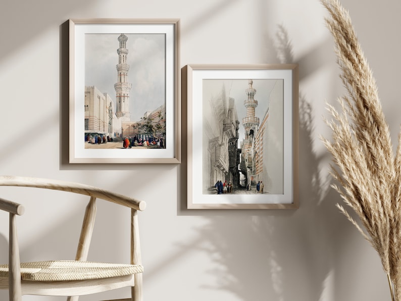 Set of 7 Medina Islamic Wall Art Gallery Masjid Nabawi - Etsy