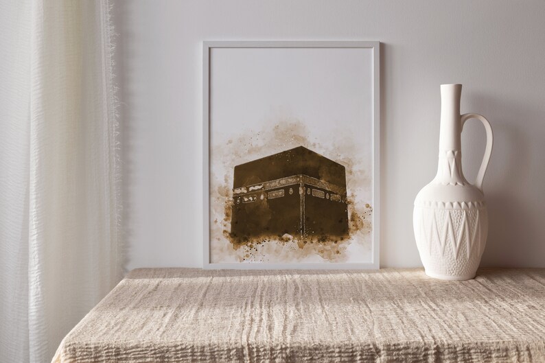 Set of 3 Islamic Wall Art, Kaaba Mecca, Masjid An-nabawi Medina, Al ...