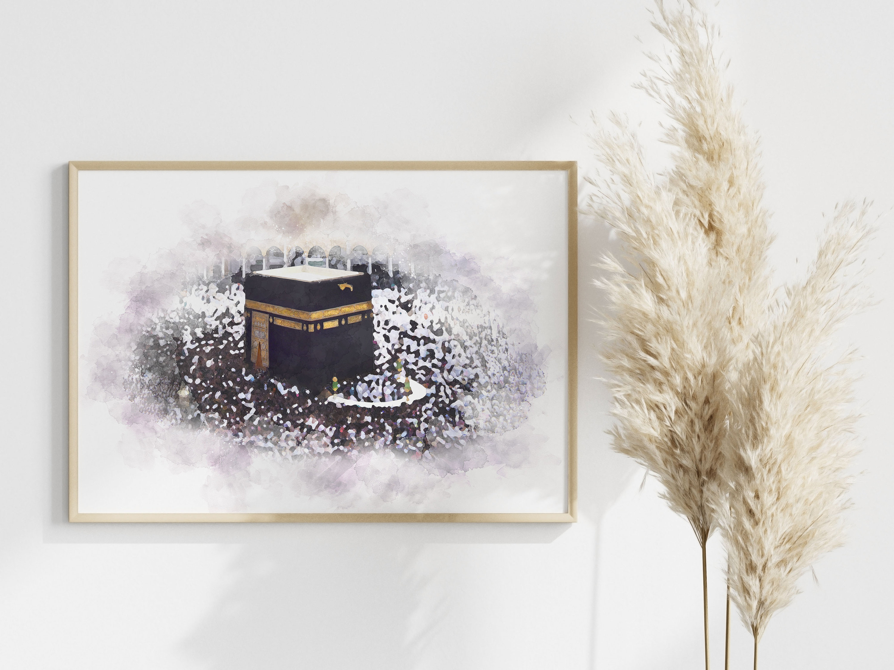 Kaaba Malerei, Islamische Wandkunst, Islamisches Mekka Poster Druck ...