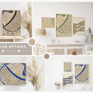 Islamic Pattern Wall Art Set Download, Boho Islamic Home Decor, Islamic ...