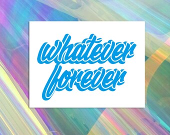 Whatever Forever - Etsy