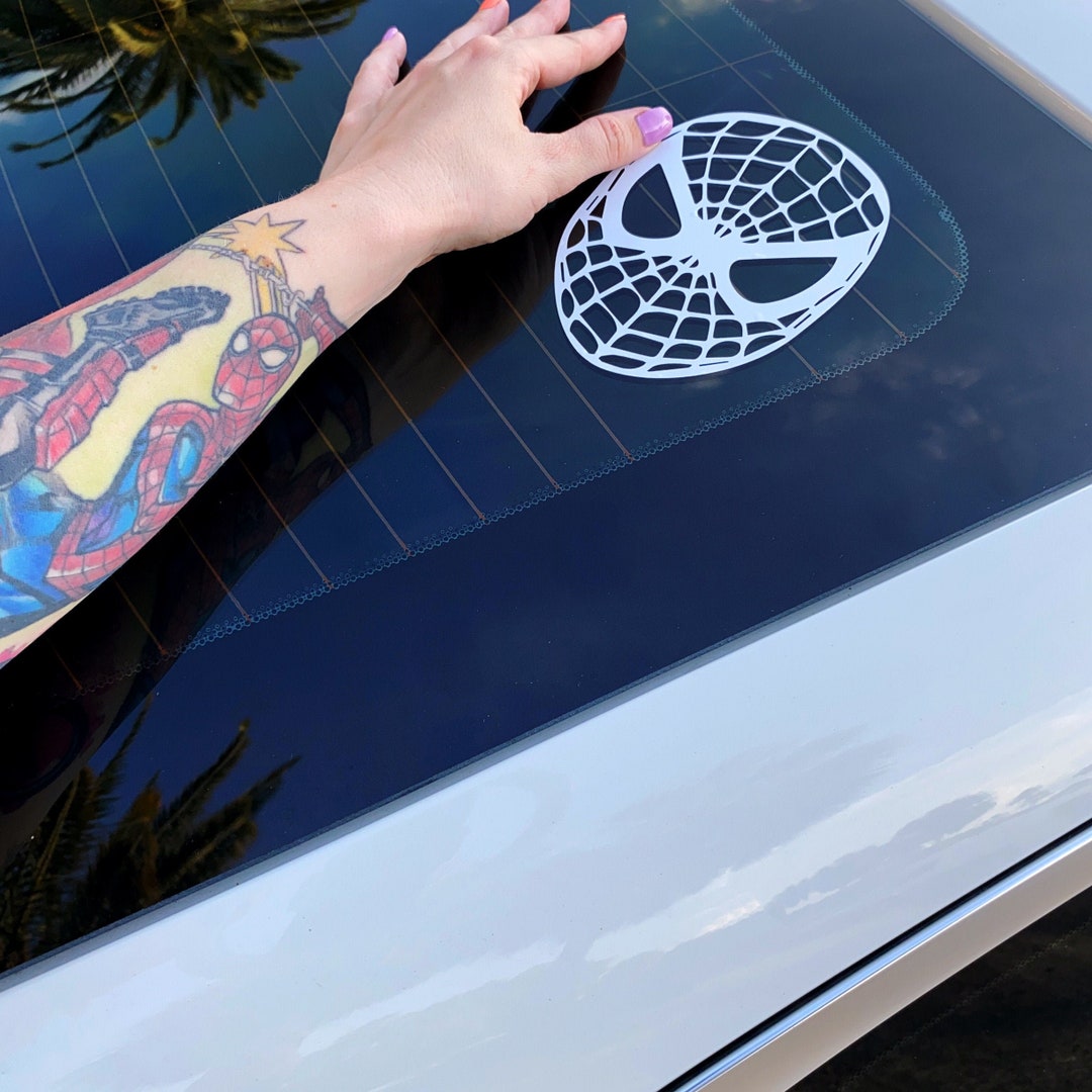 Spider-man Face Bumper Sticker / Laptop Vinyl Decal - Etsy